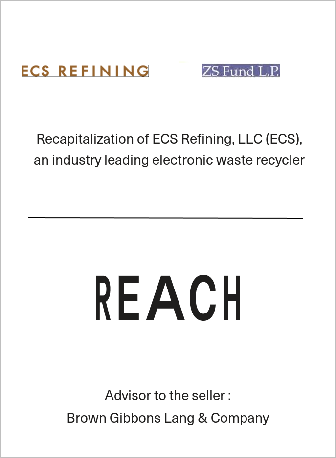 ZS Fund, L.P. has invested in ECS Refining