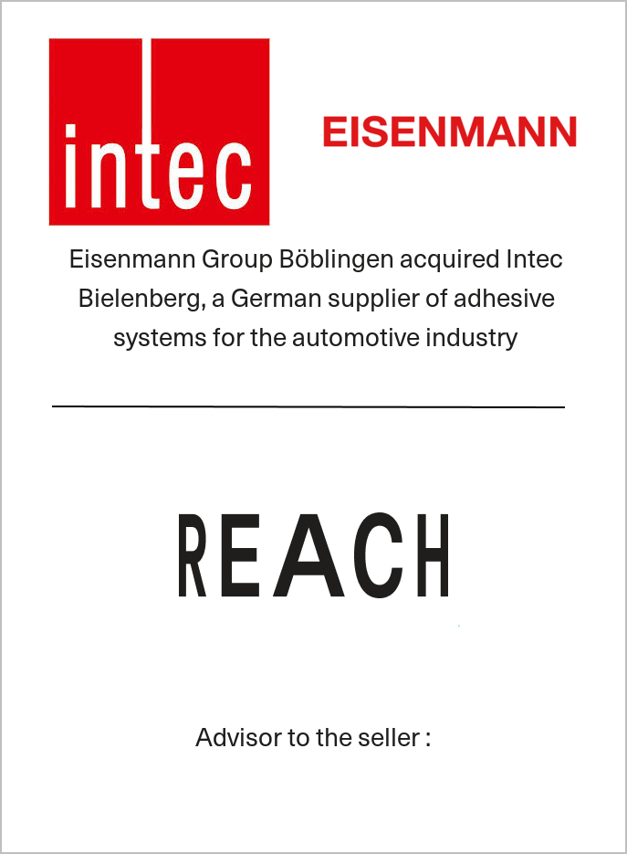 Eisenmann AG has acquired intec Bielenberg GmbH & Co. KG