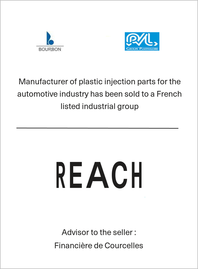 Plastivaloire has acquired Bourbon