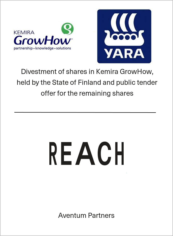 Yara International ASA has acquired Kemira GrowHow Oyj