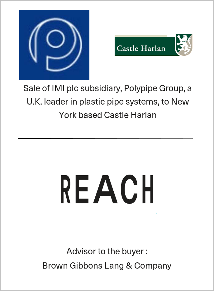Castle Harlan has acquired Polypipe Group