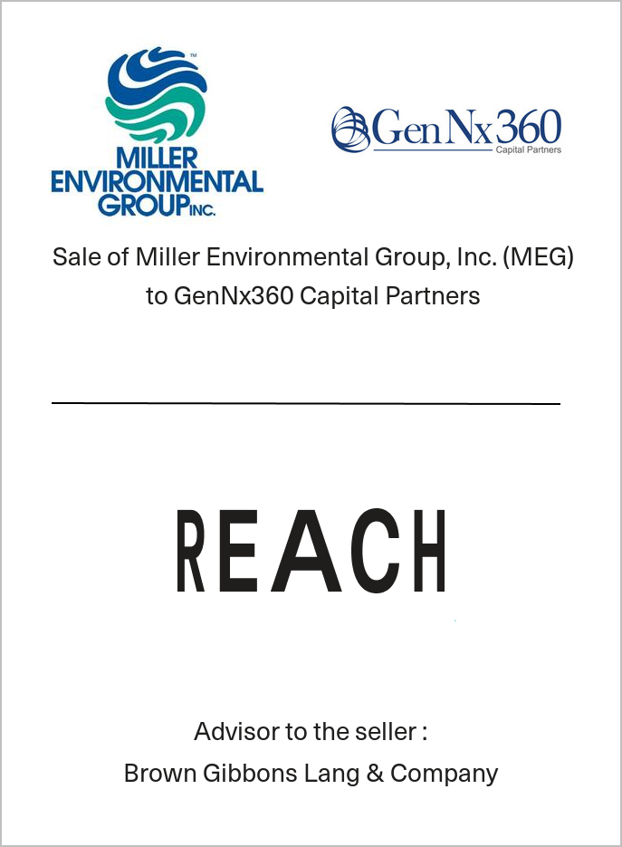 GenNx360 Capital Partners has acquired Miller Environmental Group, Inc ...