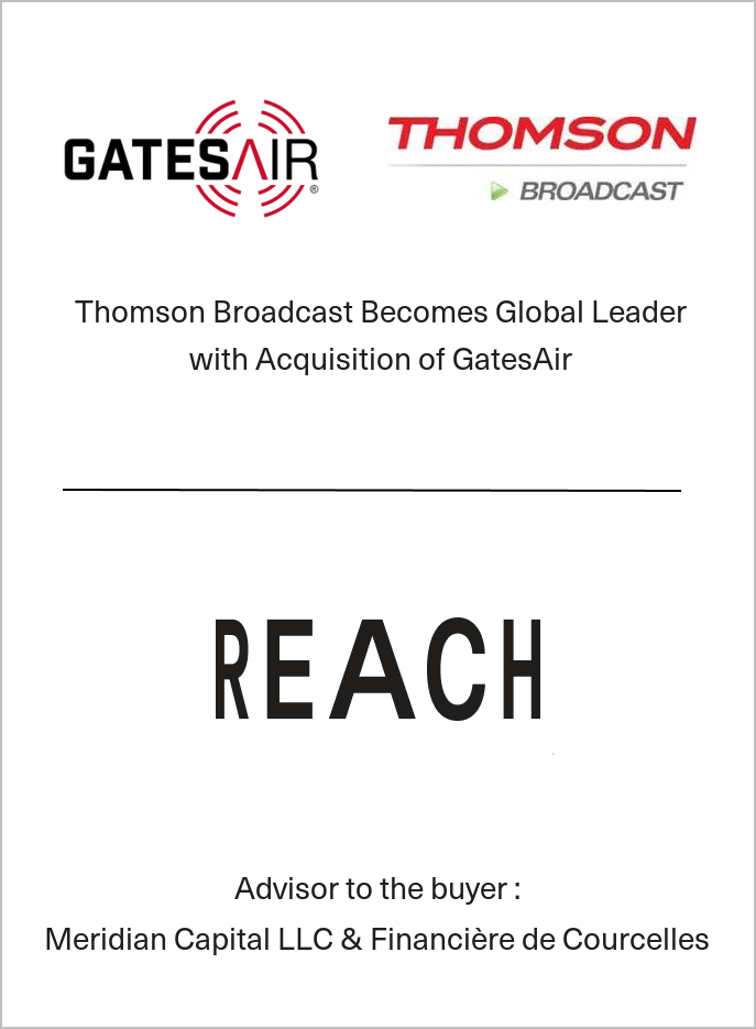 Thomson Broadcast has acquired GatesAir
