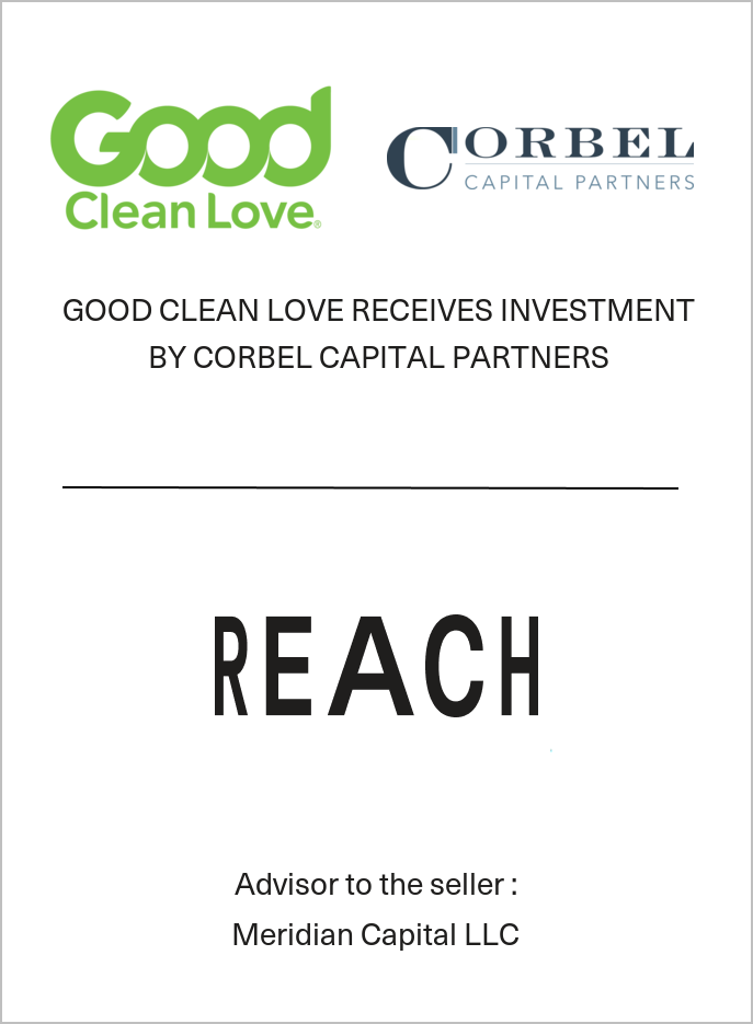 Corbel Capital Partners has invested in Good Clean Love