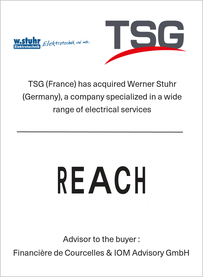TSG has acquired Werner Stuhr