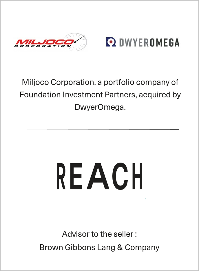 DwyerOmega has acquired Miljoco Corporation