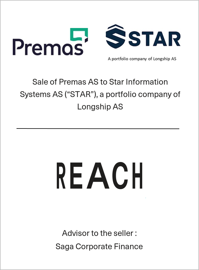 Star Information Systems AS (“STAR”) has acquired Premas AS