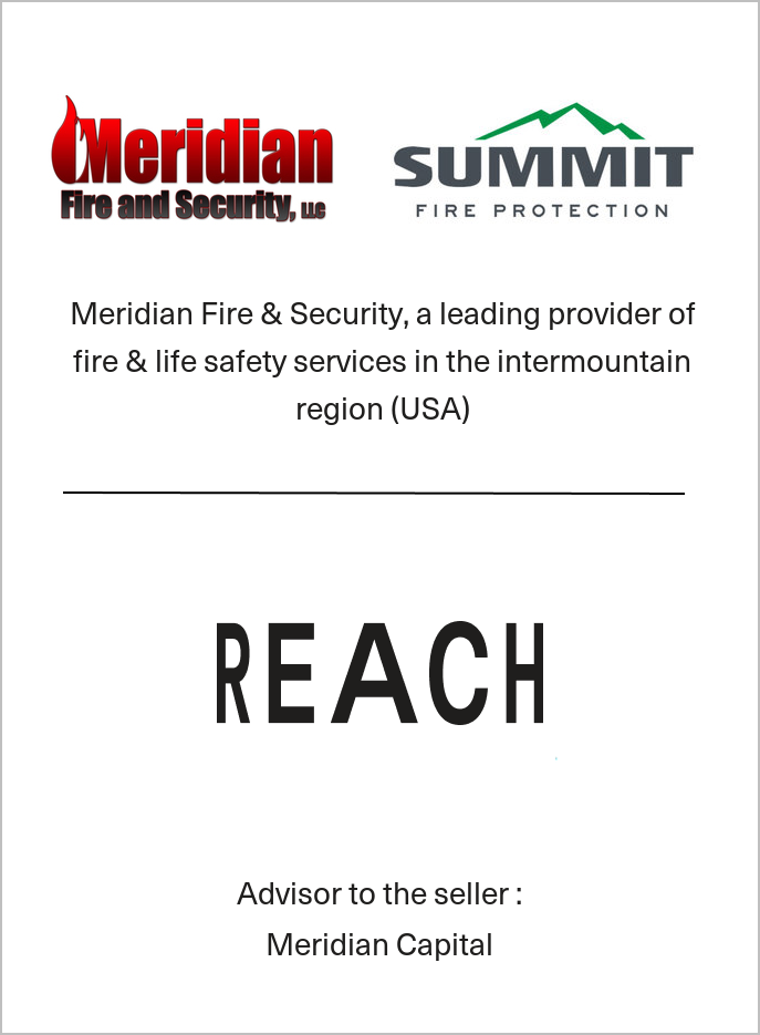 Summit Fire Protection has acquired Meridian Fire and Security, LLC